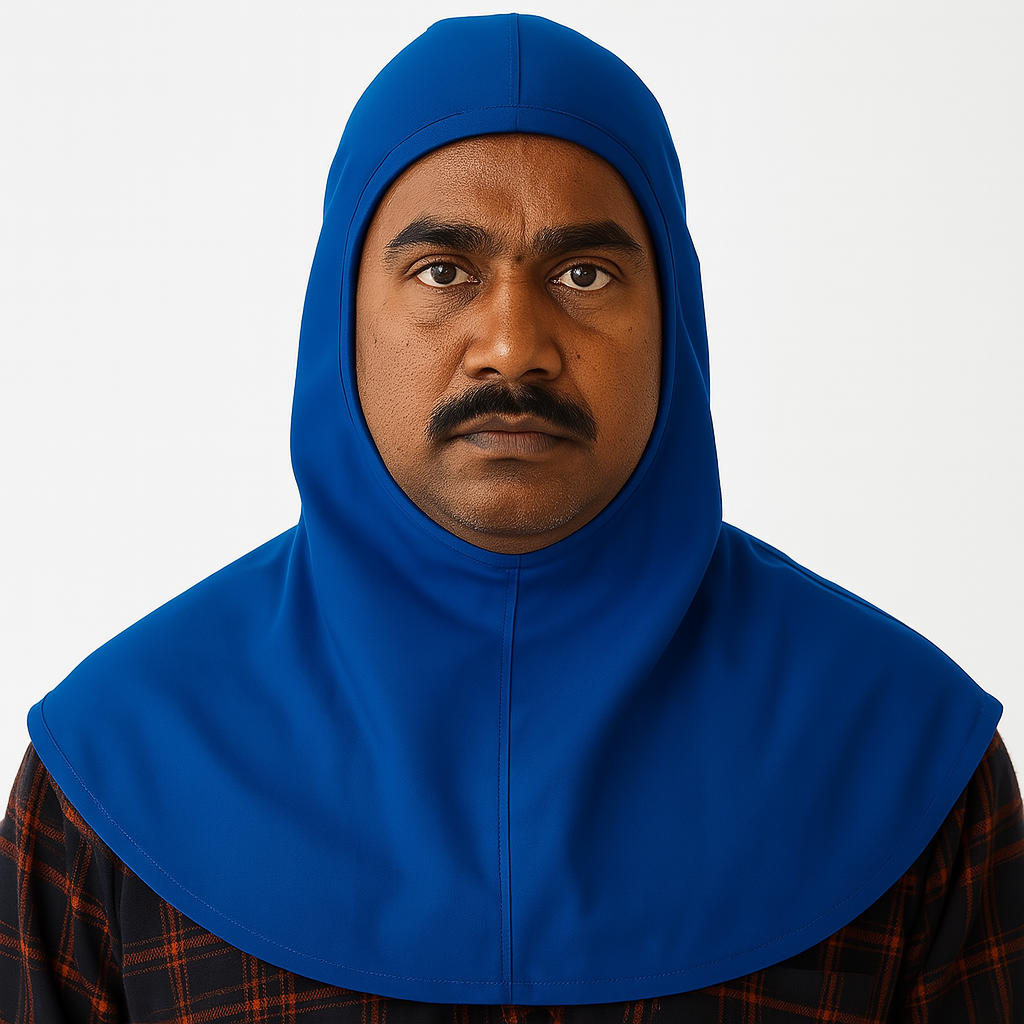 Cotton Work Hood – Lightweight & Breathable Head Protection – Safety ...